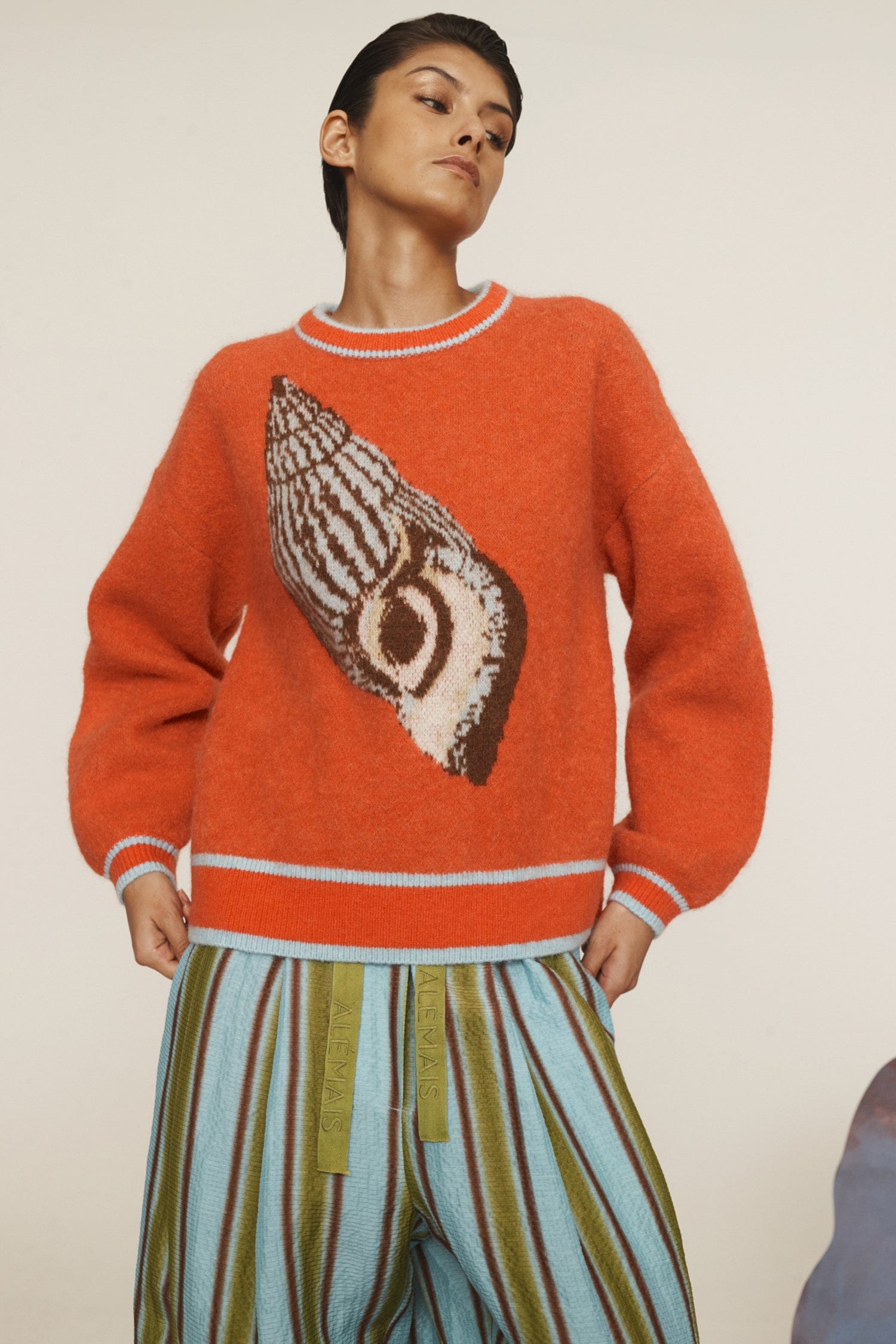 SEA STAR SHELL KNIT JUMPER – ALEMAIS US SEA STAR SHELL KNIT JUMPER – ALEMAIS US
